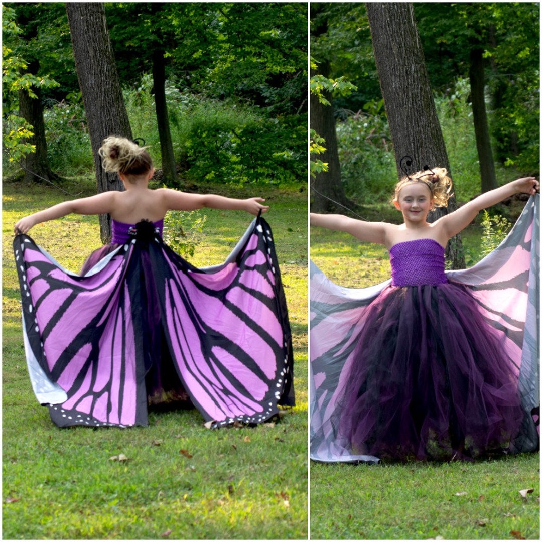 Purple Butterfly Costume, Girls Monarch Butterfly, Toddler Butterfly ...