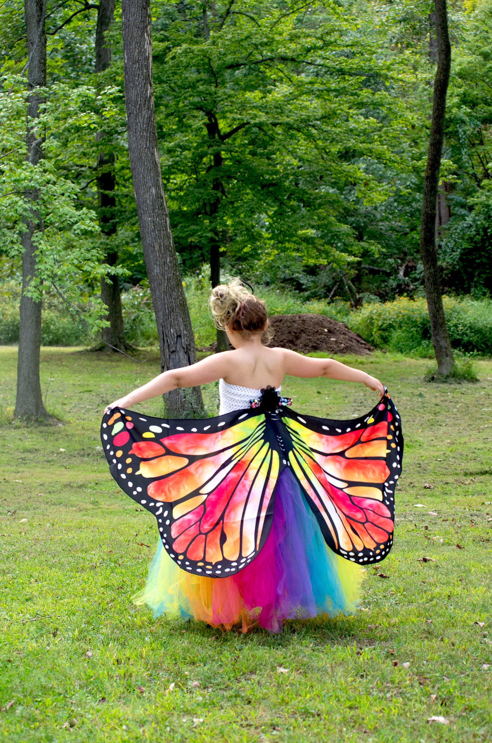Rainbow Butterfly Costume Girls Butterfly Dress Child - Etsy