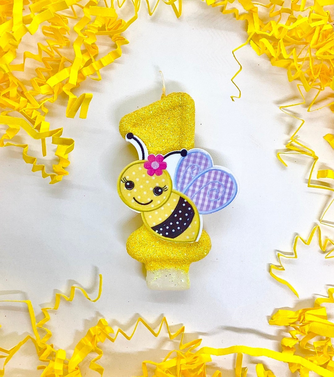 Bee Birthday Candle, Bumblebee Party Decor, Bumble Bee Party Decor ...