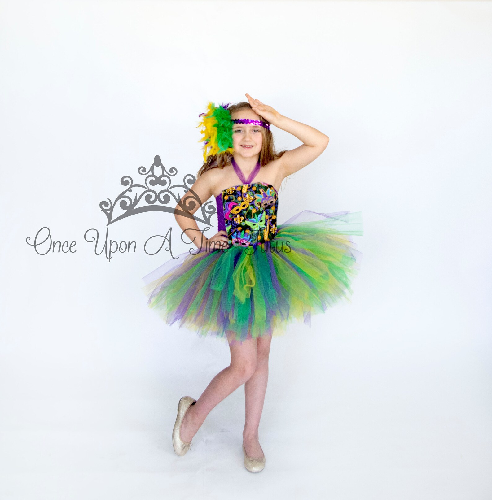 Mardi Gras Tutu Dress, Festival Tutu Dress, Birthday Outfit, Kids Tutu ...