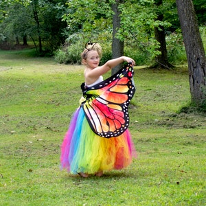 Rainbow Butterfly Costume, Girls Butterfly Dress, Child Butterfly ...