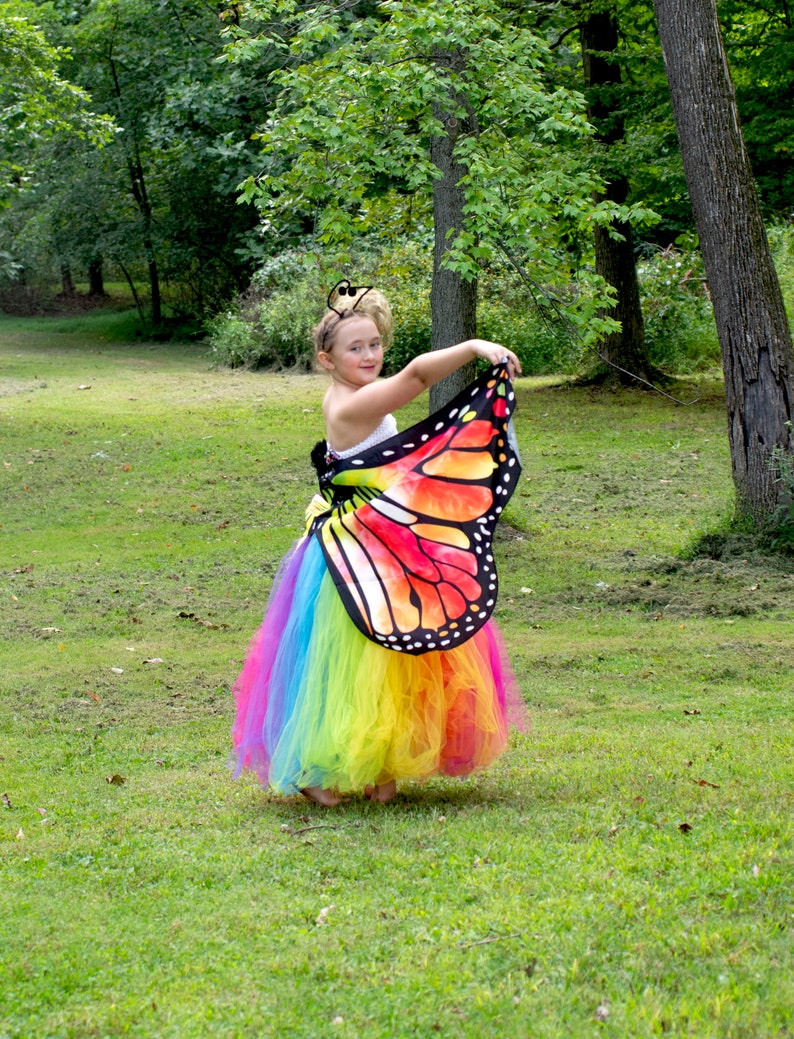 Rainbow Butterfly Costume Girls Butterfly Dress Child - Etsy