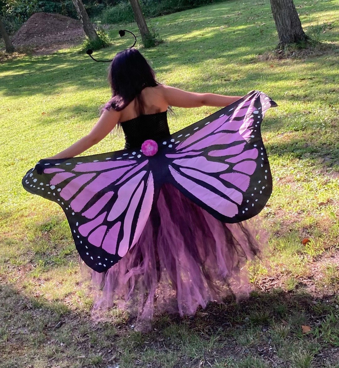 Pink Butterfly Costume, Girls Monarch Butterfly, Toddler Butterfly ...