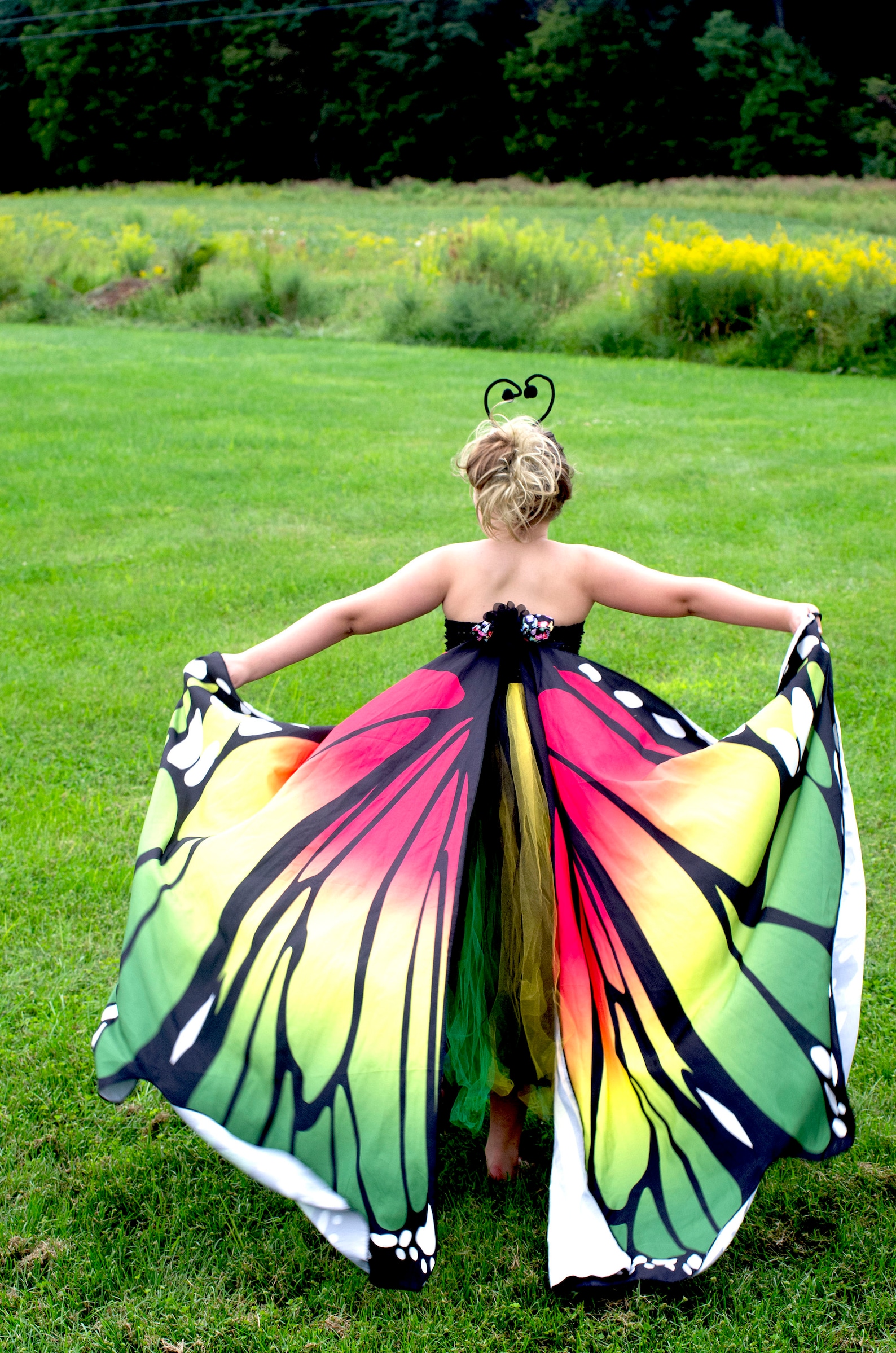 Rainbow Butterfly Costume, Girls Butterfly Dress, Child Butterfly ...