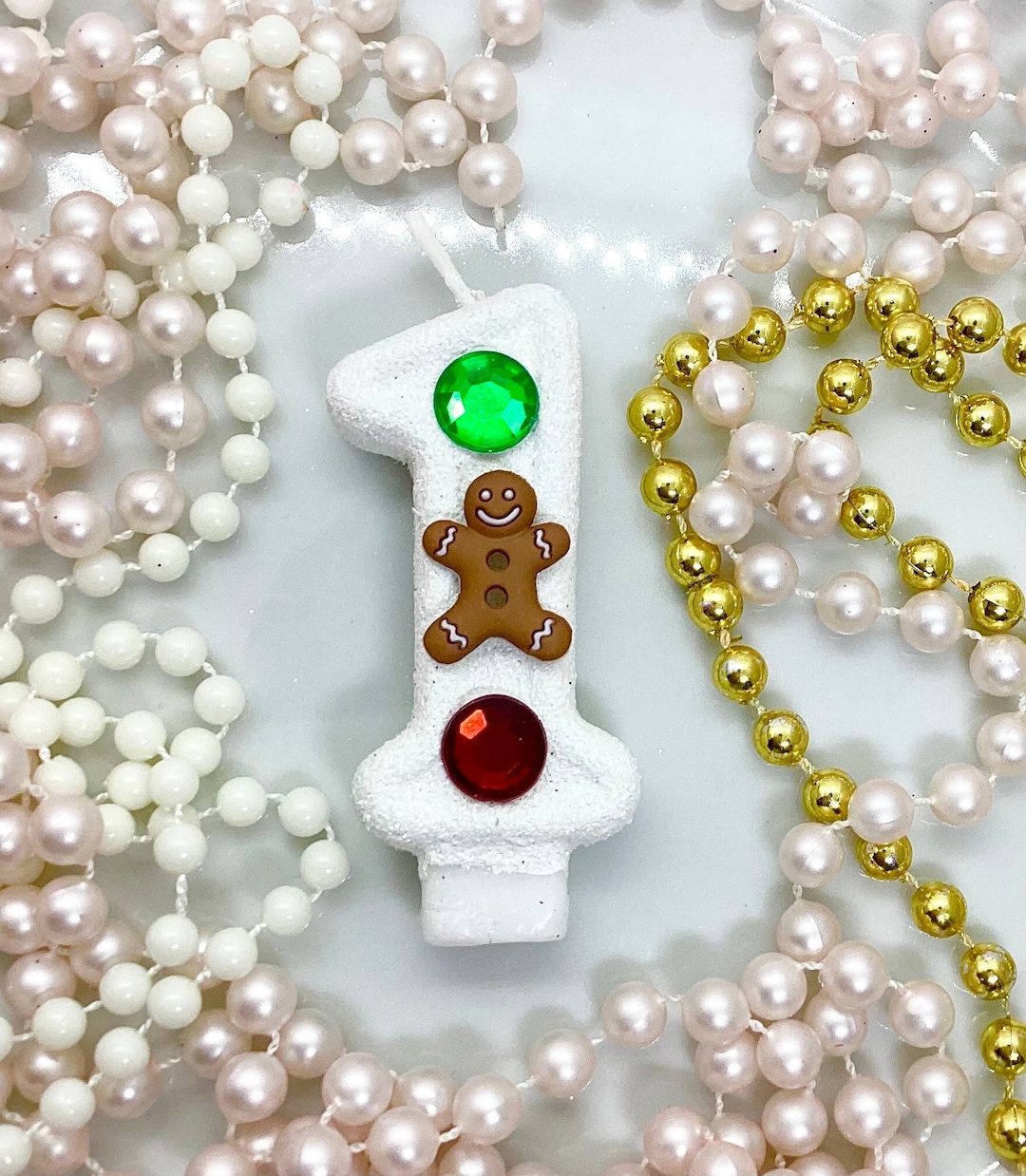 Gingerbread Man Birthday Candle, Kids Glitter Candle, Party Decorations ...