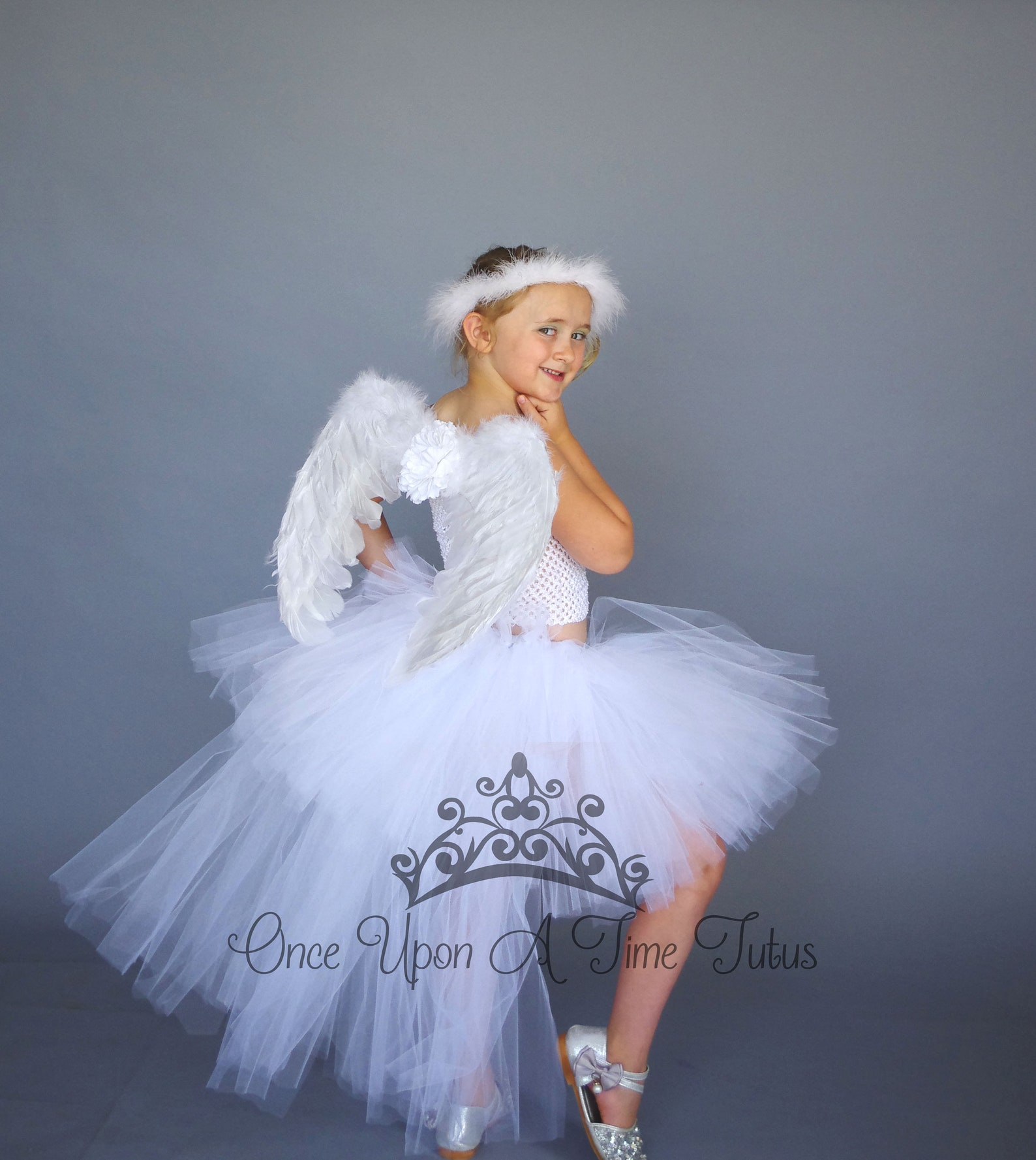 White Bustle Tutu, Angel Tutu, Adult Angel Costume, Bustle Skirt, Kids ...