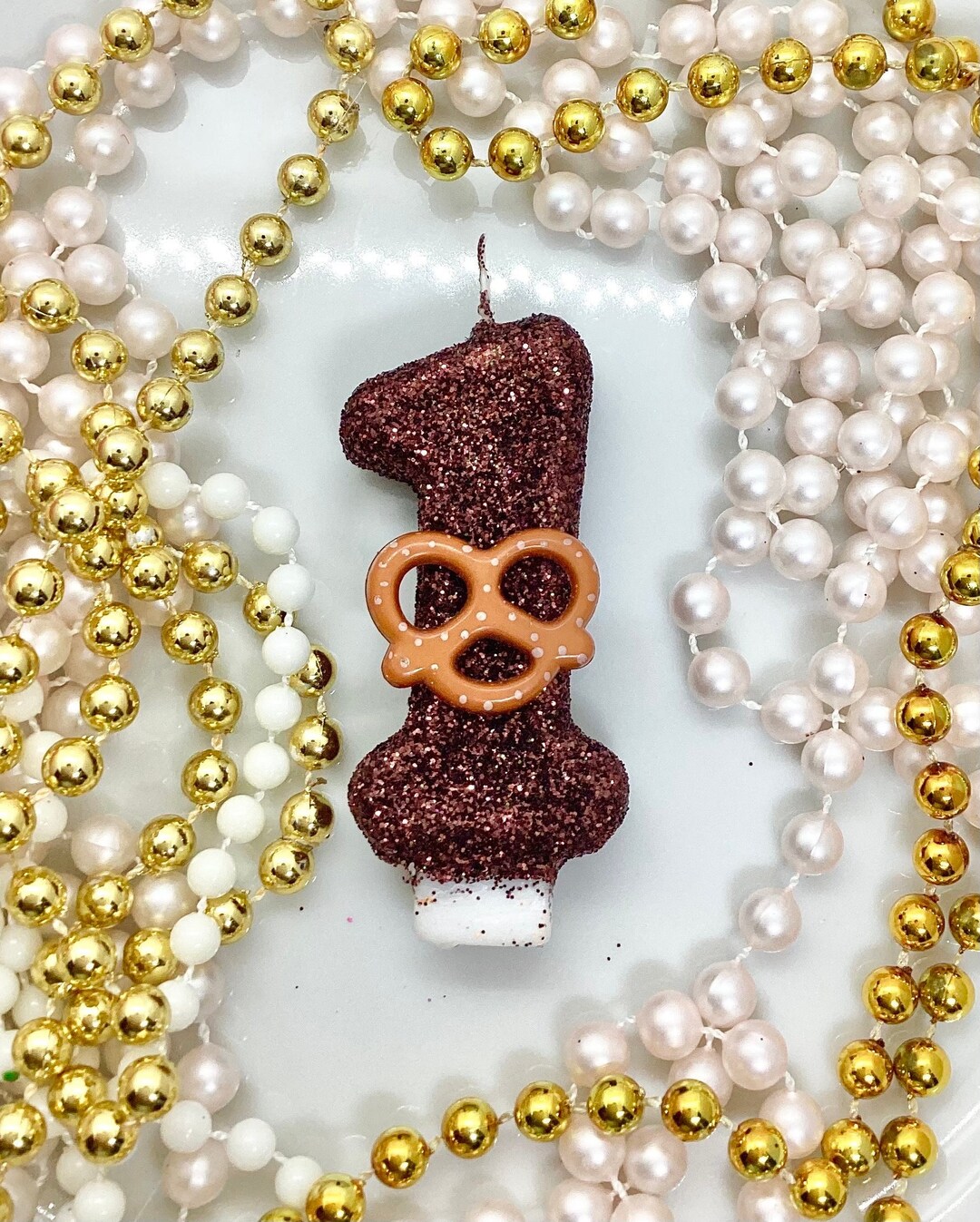 Pretzel Birthday Candle, Food Party Decor, Custom, Kids Party Theme ...