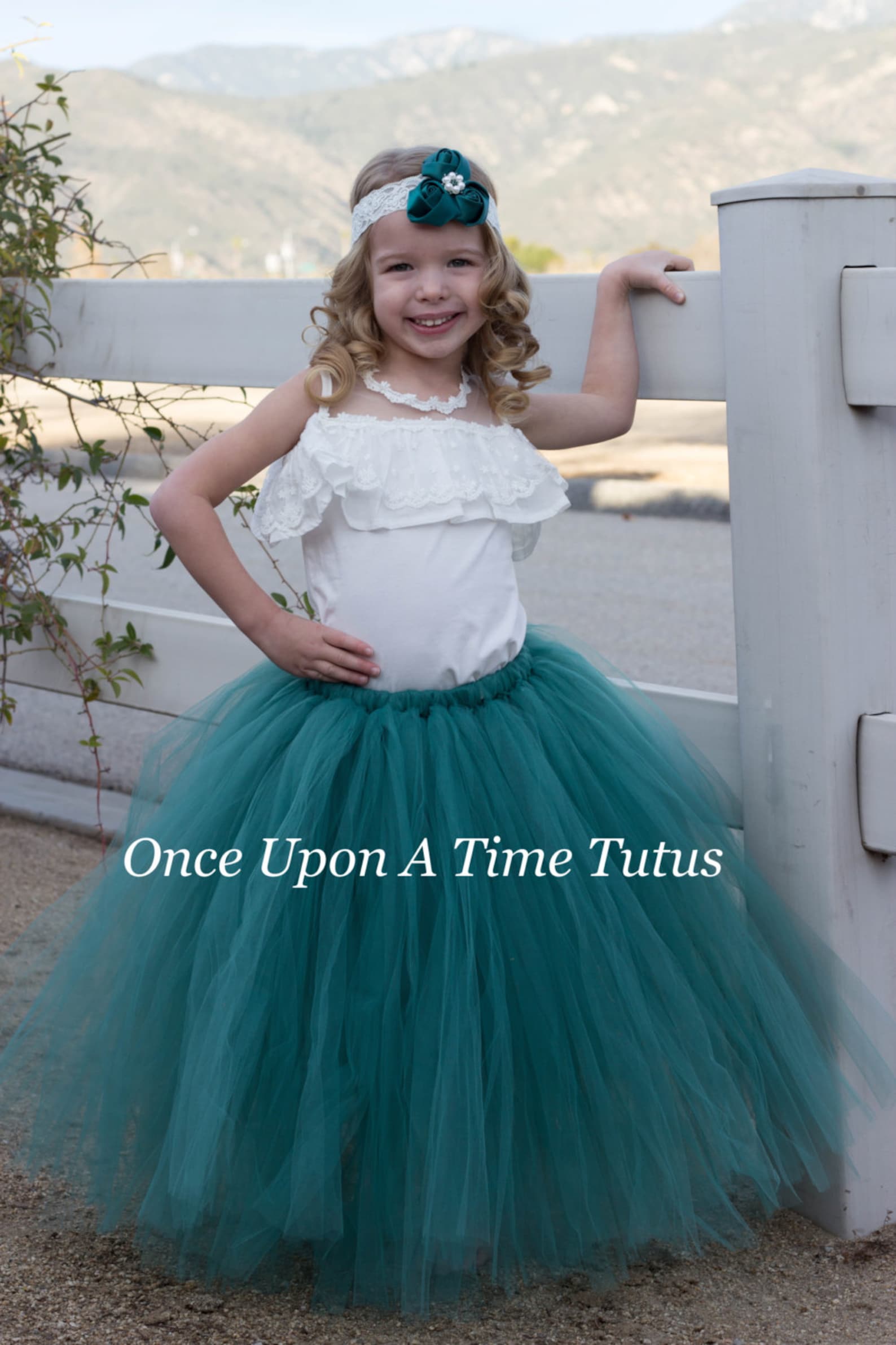 Long Teal Tutu Skirt Little Girls Tulle Skirt Kids Tutu - Etsy
