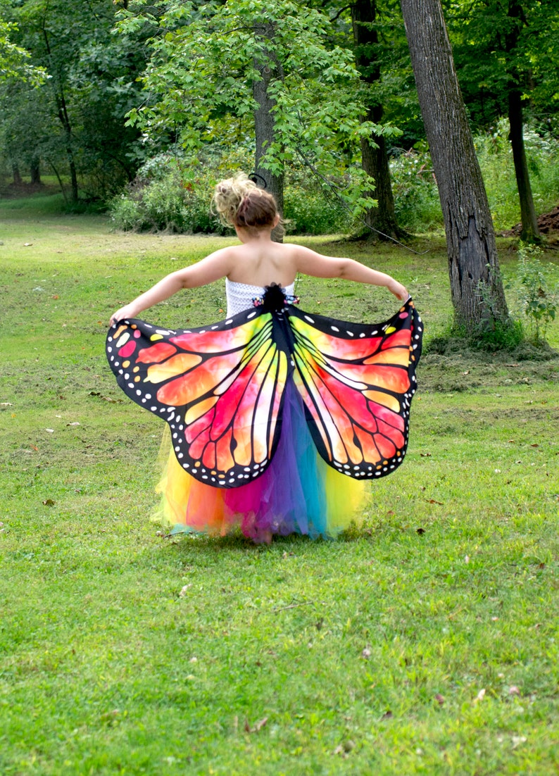 Rainbow Butterfly Costume Girls Butterfly Dress Child - Etsy