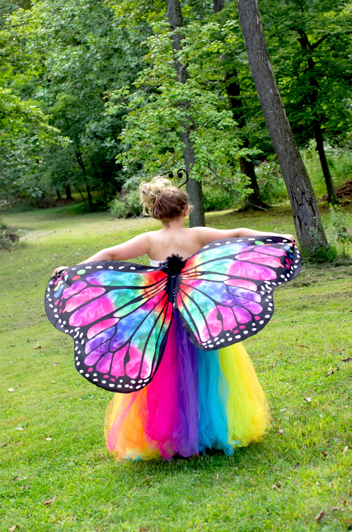 Rainbow Butterfly Costume Girls Butterfly Dress Child | Etsy