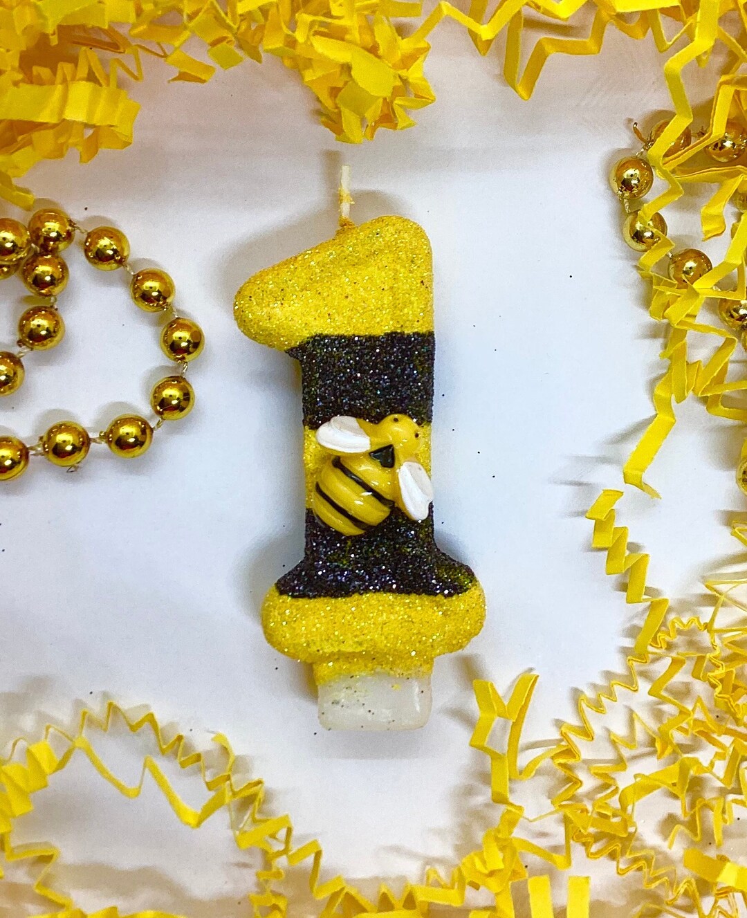 Bee Birthday Candle, Bumblebee Party Decor, Bumble Bee Party Decor ...