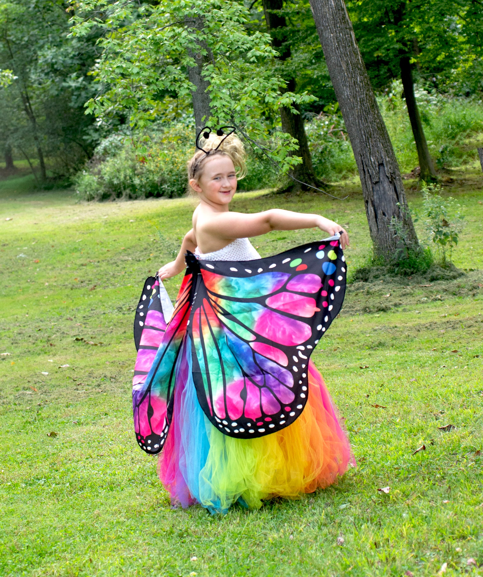 Rainbow Butterfly Costume Girls Butterfly Dress Child | Etsy