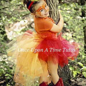 Fire Bird Bustle Tutu, Phoenix Tutu, Phoenix Costume Baby, Fire Macaw ...
