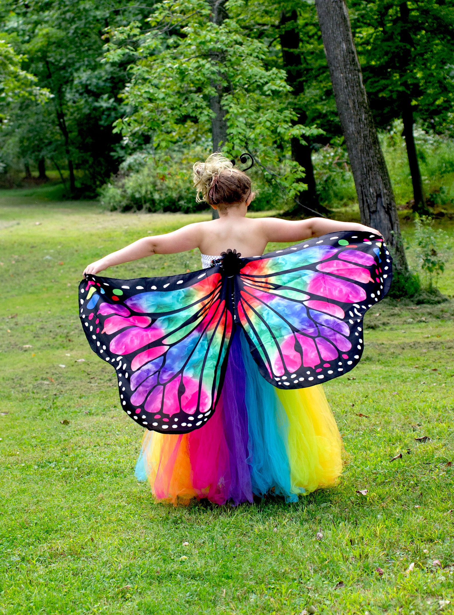 Rainbow Butterfly Costume Girls Butterfly Dress Child | Etsy