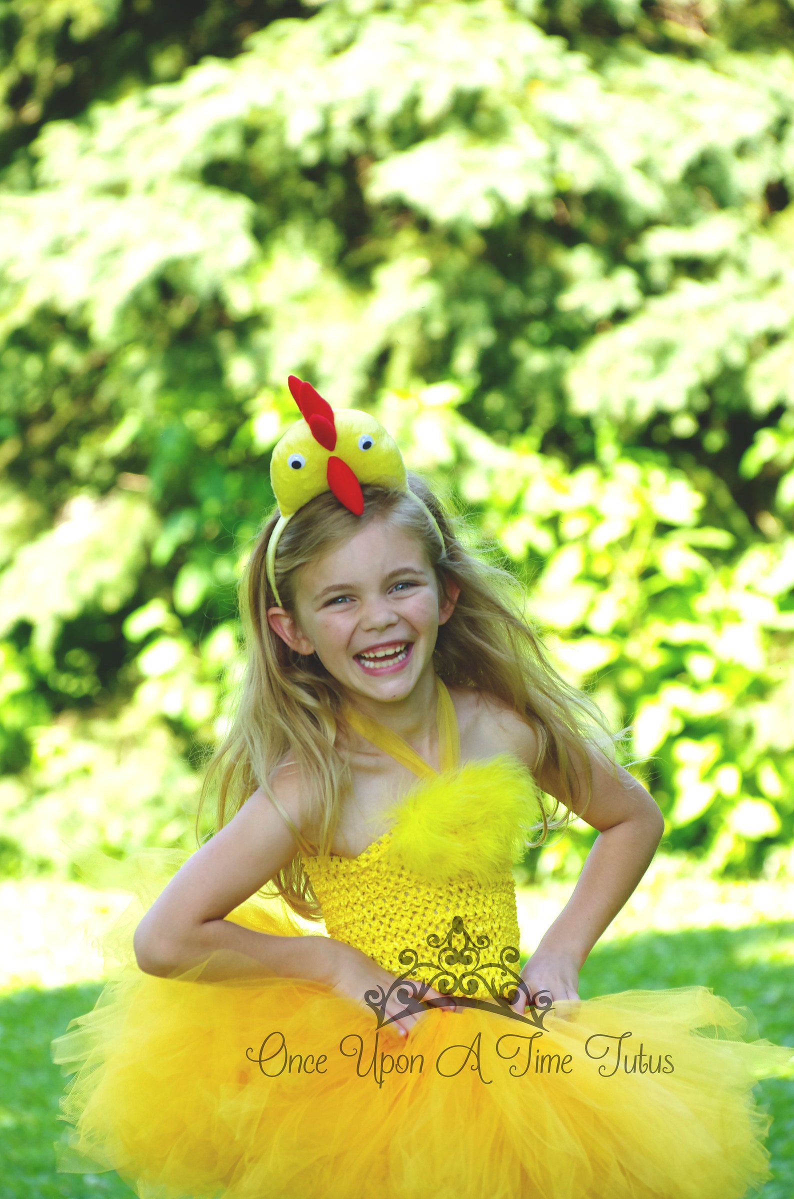 Chicken Costume, Yellow Chicken Tutu Dress, Little Girls Costume, Baby ...