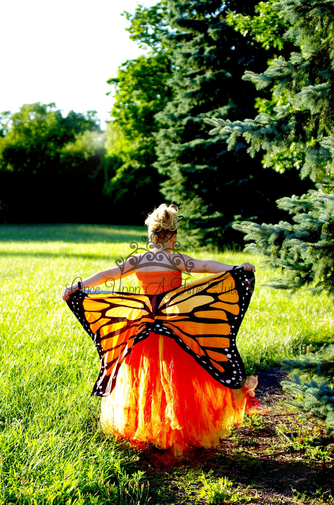 Orange Butterfly Costume, Girls Butterfly Dress, Toddler Butterfly ...