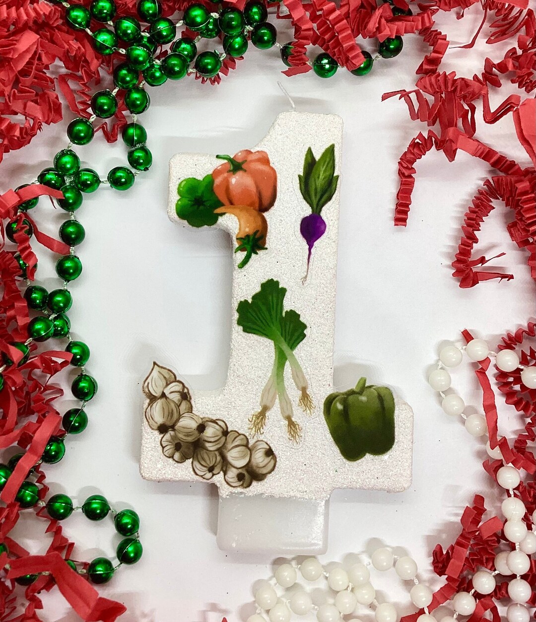 Garden Vegetable Birthday Candle, Party Decor, Kids Farm Theme, One ...