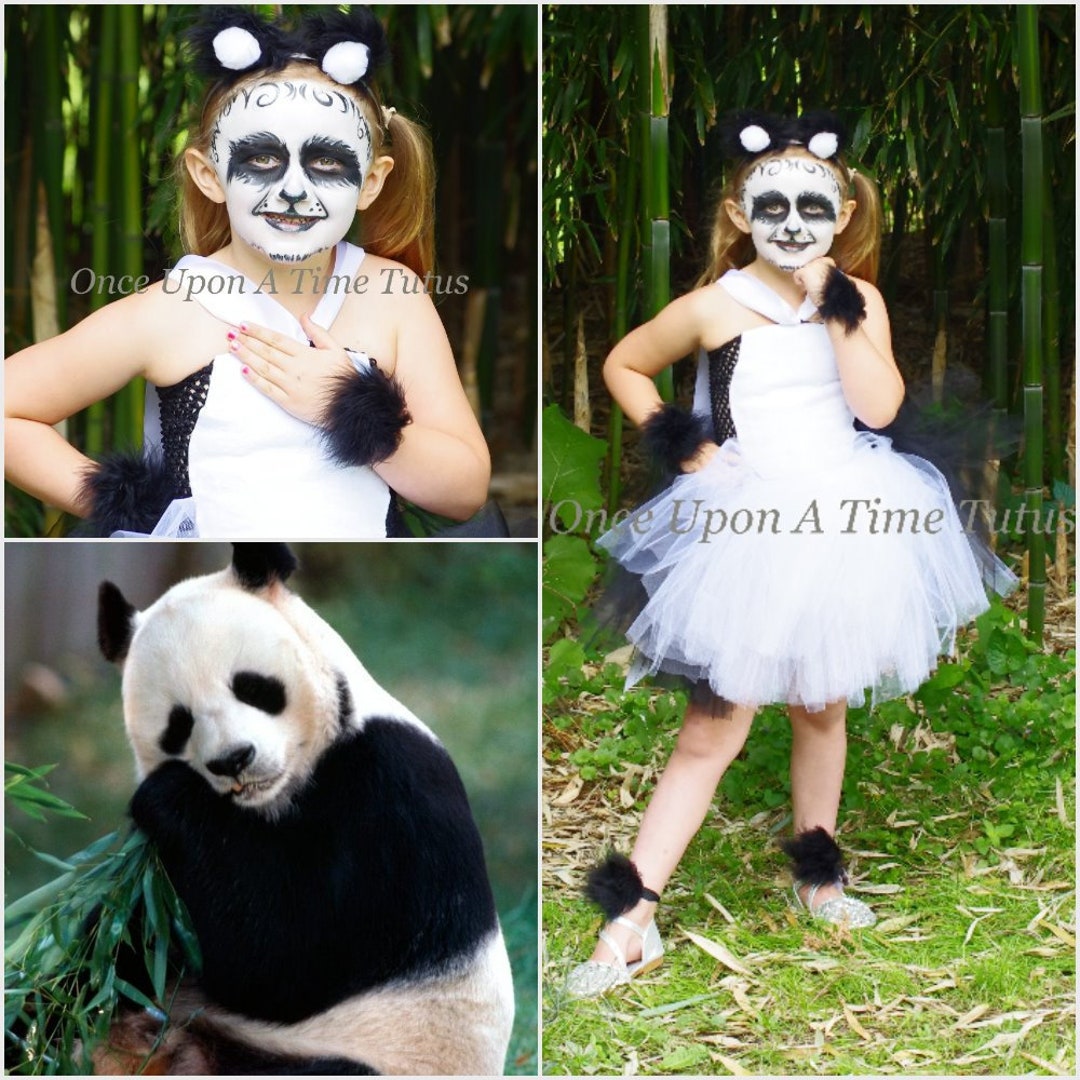 Panda Costume Panda Tutu Dress Kids Panda Dress Little - Etsy