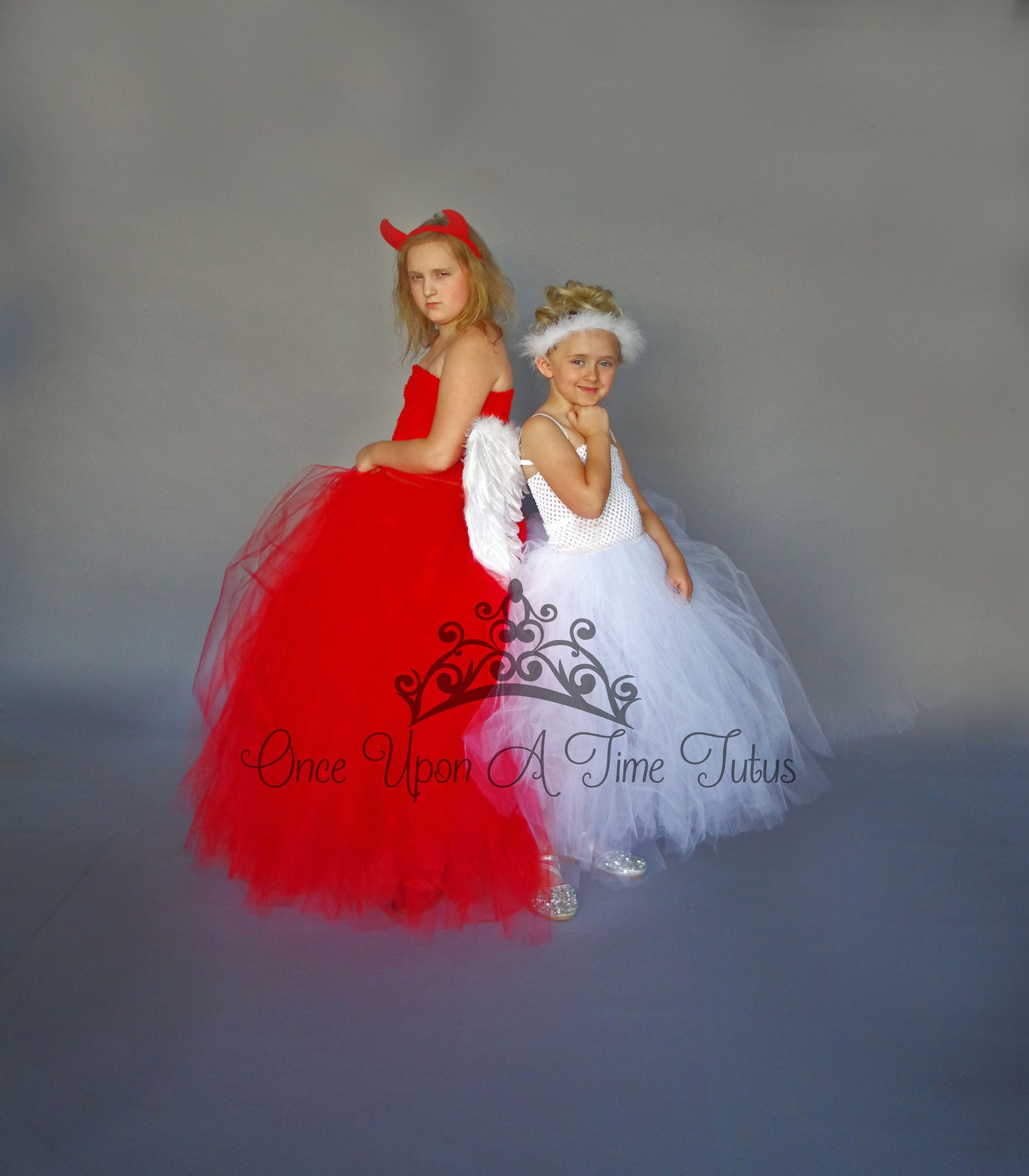 Devil or Angel Costume, Halloween Costume, Child Costume, Twin Girls ...