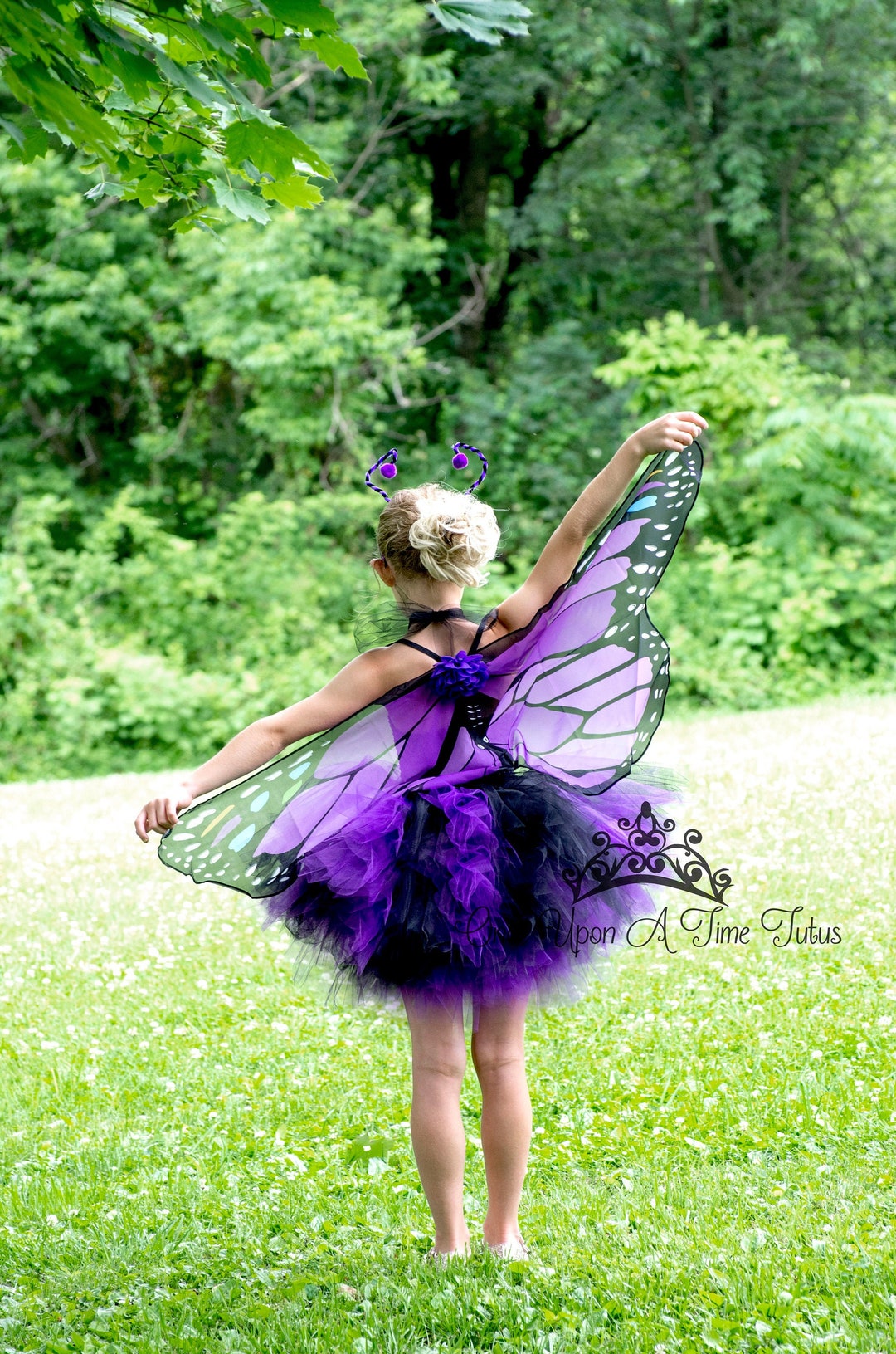 Purple Butterfly Halloween Costume, Girls Butterfly Dress, Toddler ...