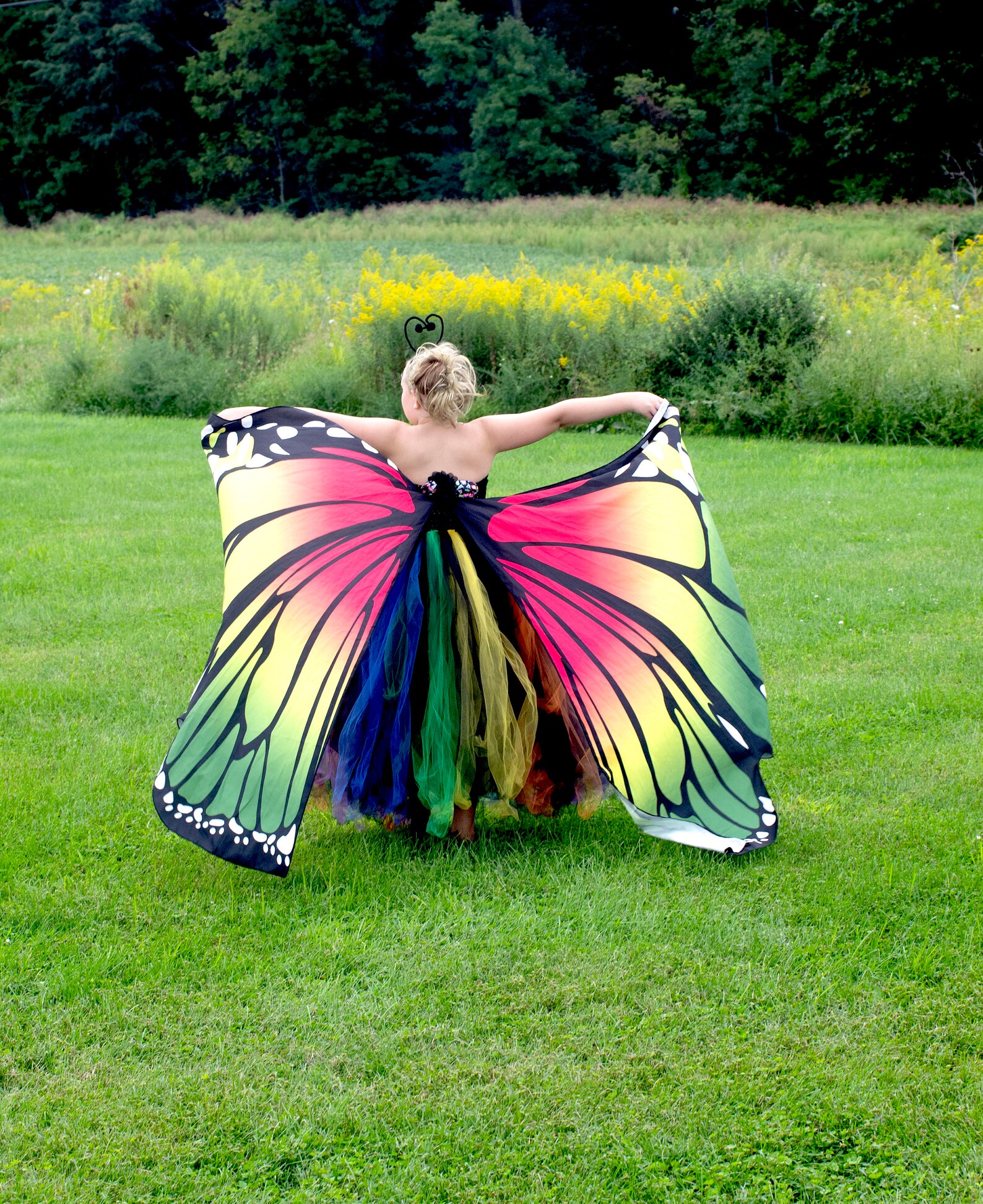Rainbow Butterfly Costume, Girls Butterfly Dress, Child Butterfly ...