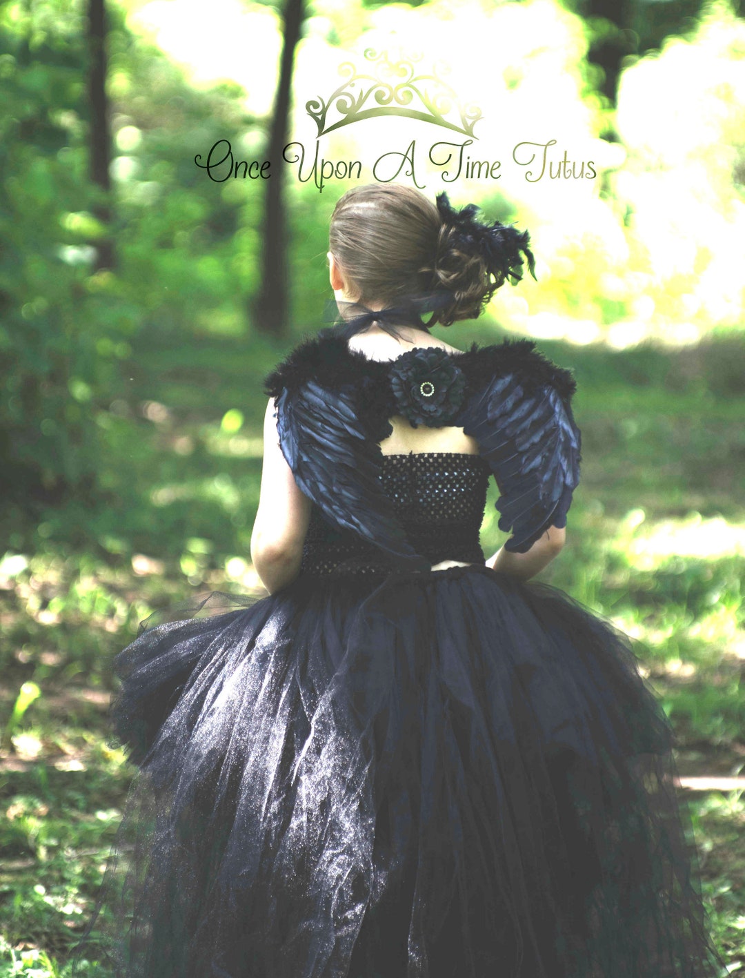 Black Bird Costume, Black Falcon Costume, Girls Swan Dress, Kids ...