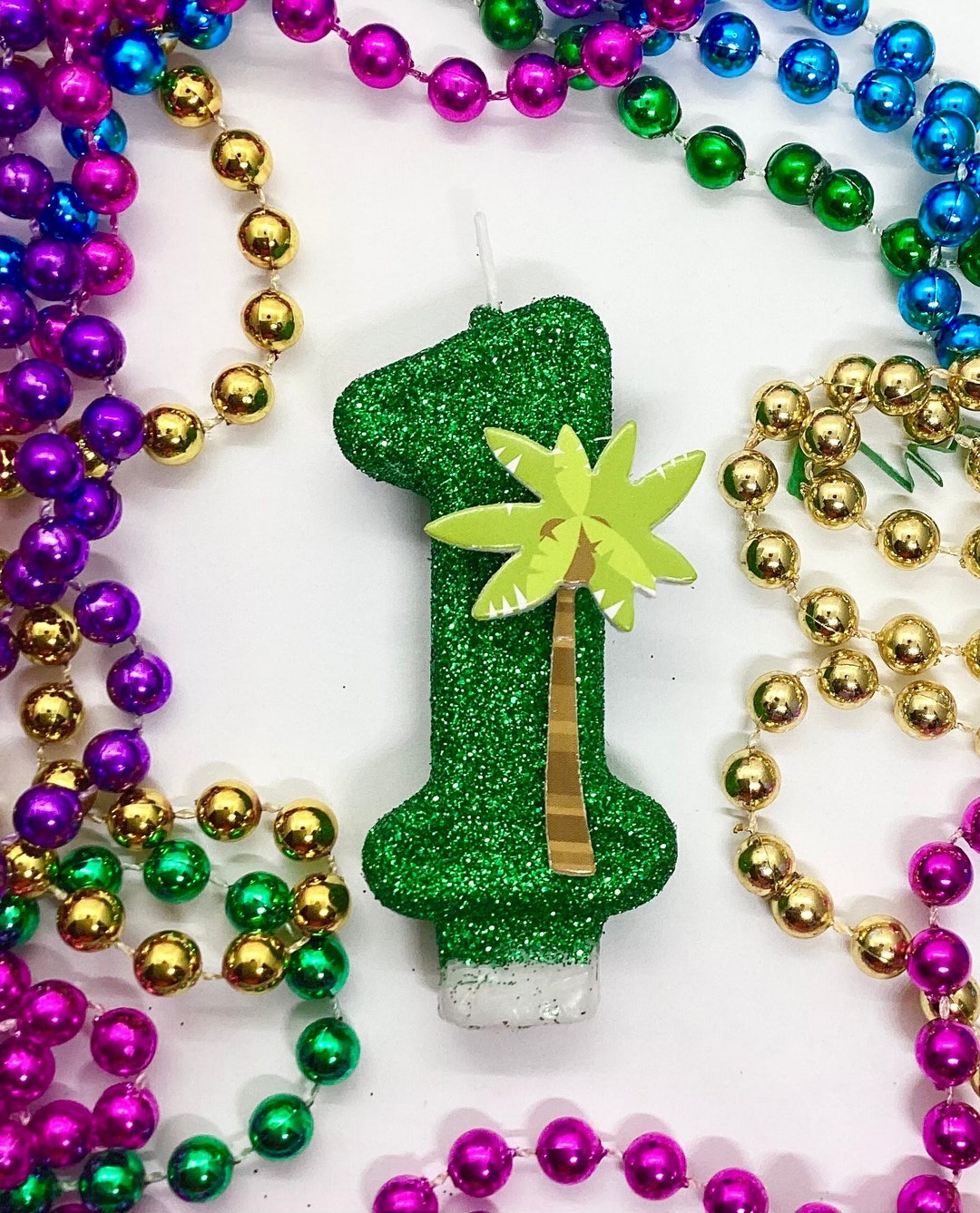 Palm Tree Birthday Candle, Kids Hawaiian Party Decor, 1st Birthday ...