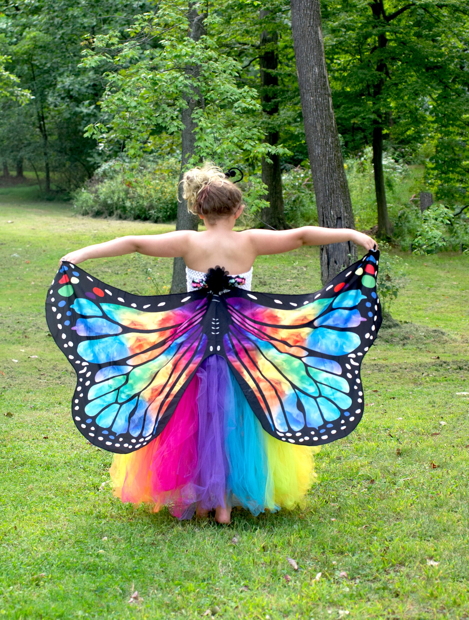 Rainbow Butterfly Costume, Girls Butterfly Dress, Child Butterfly ...
