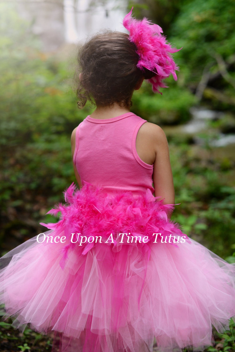 Hot Pink Feather Bustle Tutu Halloween Costume Adult - Etsy