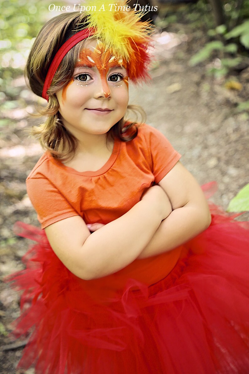Fire Bird Feather Headband Phoenix Hair Piece Parrot Hair - Etsy