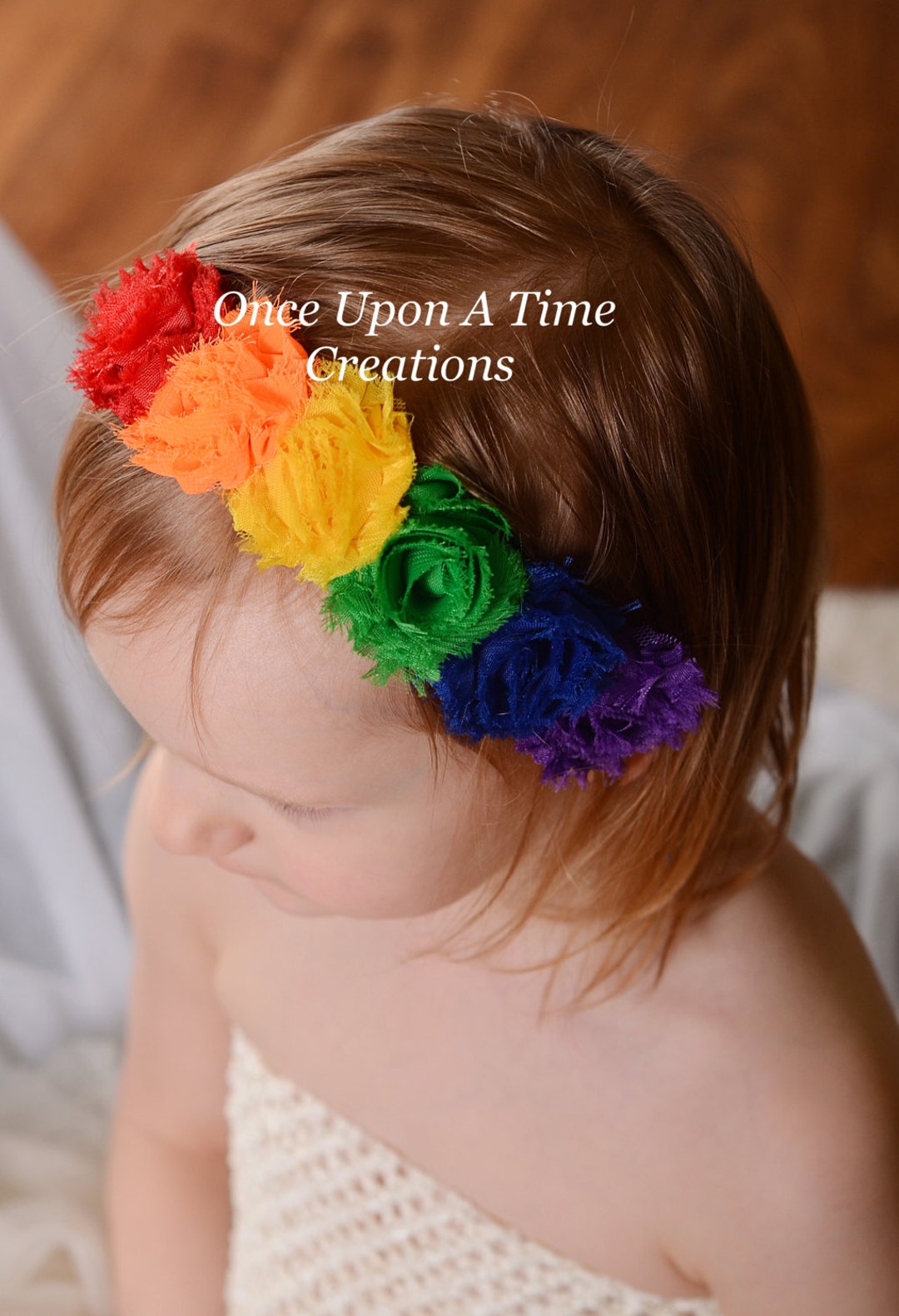 Rainbow Flower Crown, Rainbow Headband, Rainbow Cake Smash, Rainbow ...
