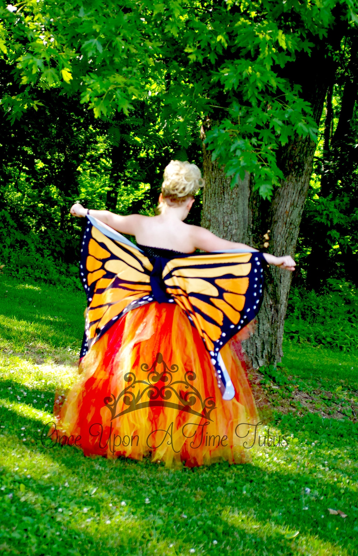 Orange Butterfly Costume Girls Butterfly Dress Toddler - Etsy