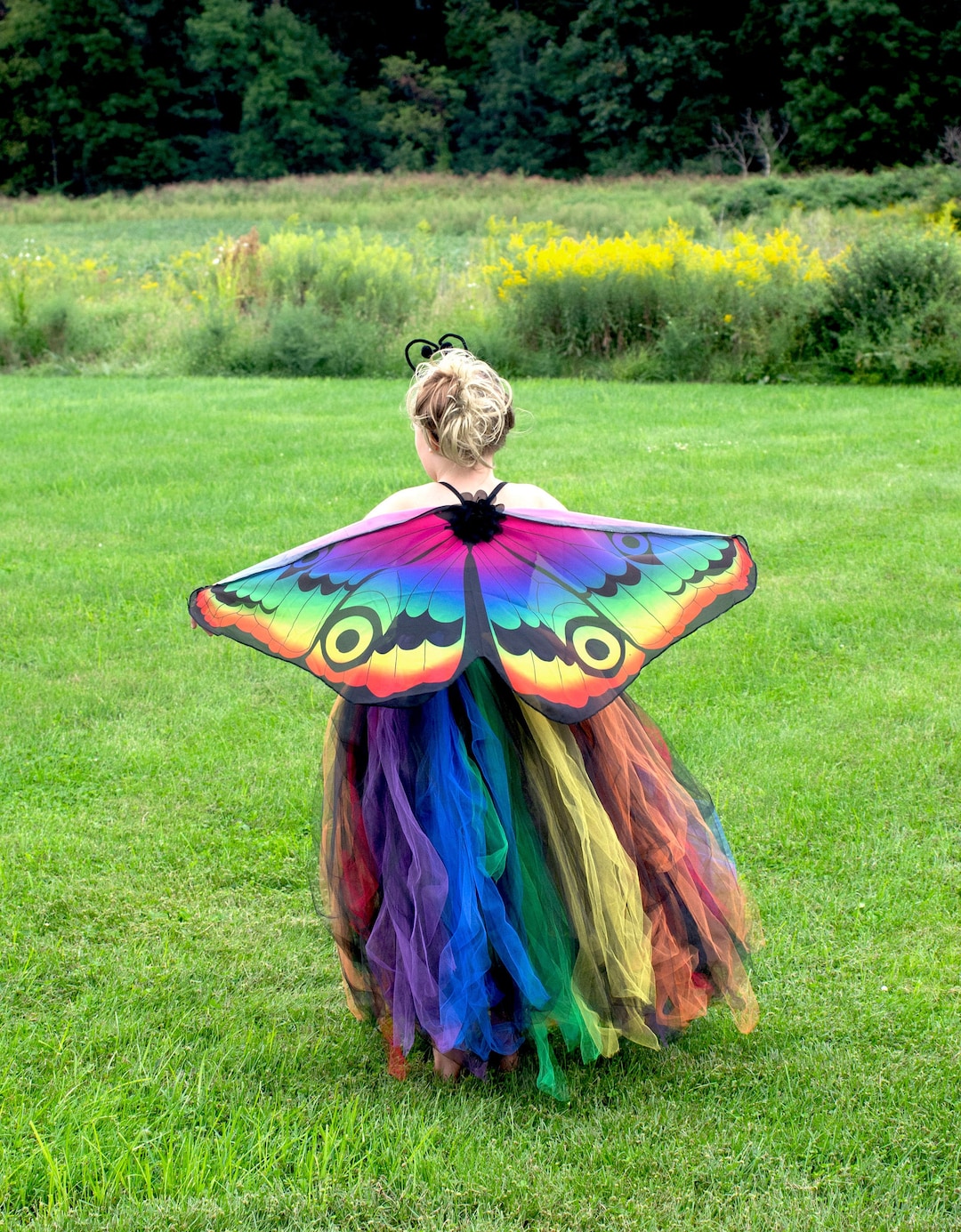 Rainbow Butterfly Halloween Costume, Girls Butterfly Dress, Toddler ...