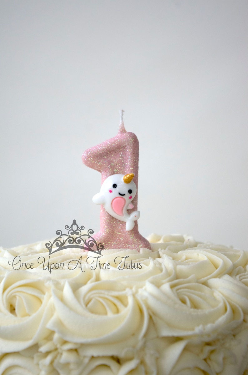 Narwhal Birthday Candle, Under the Sea Party Decor, Mermaid, Ocean ...