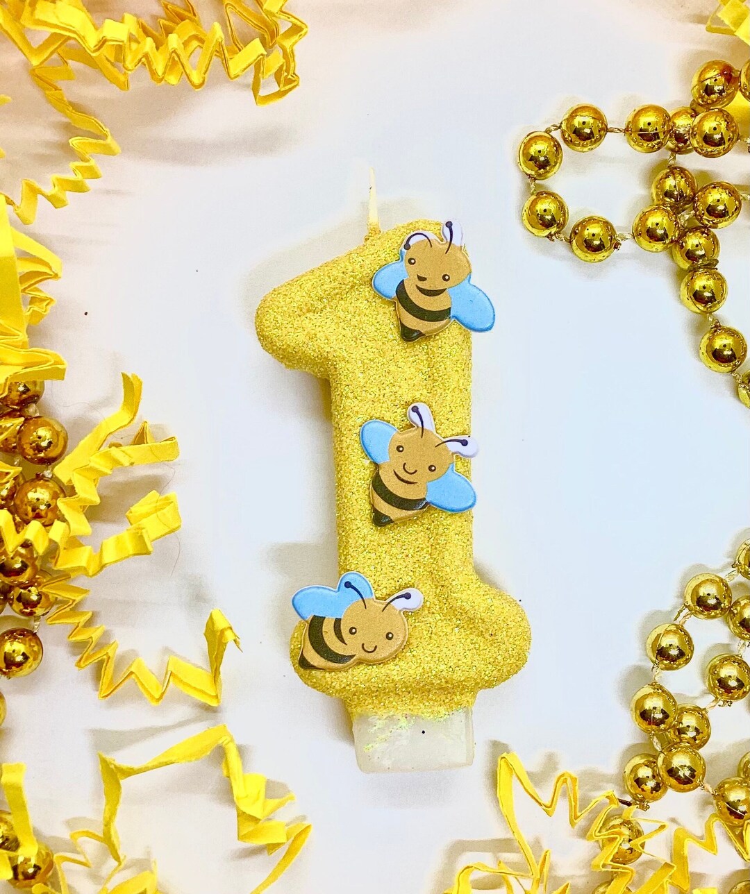 Bee Birthday Candle, Bumblebee Party Decor, Bumble Bee Party Decor ...