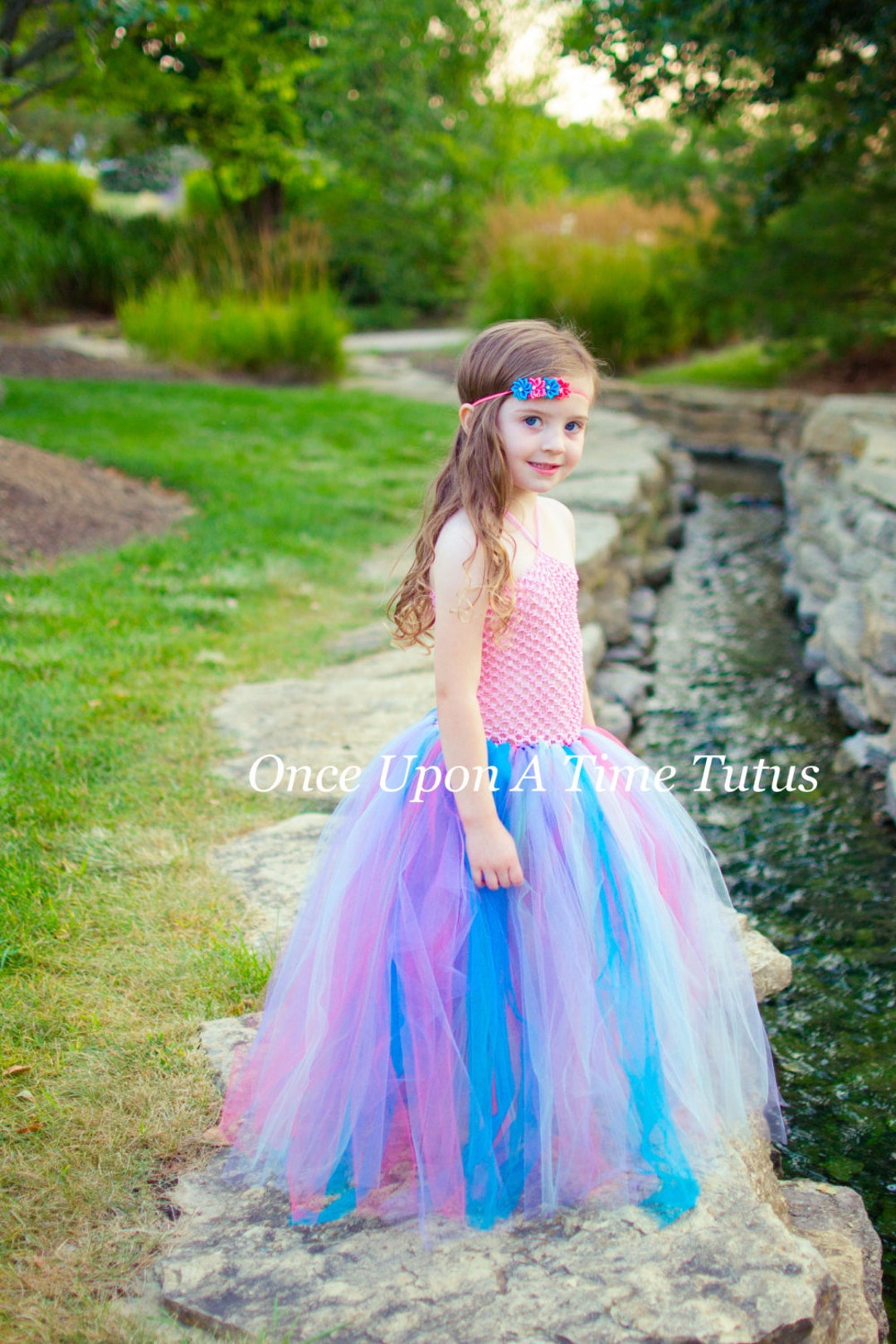 Summer Fairy Dress, Girls Spring Tutu Dress, Pink Blue Lavender, Kids ...