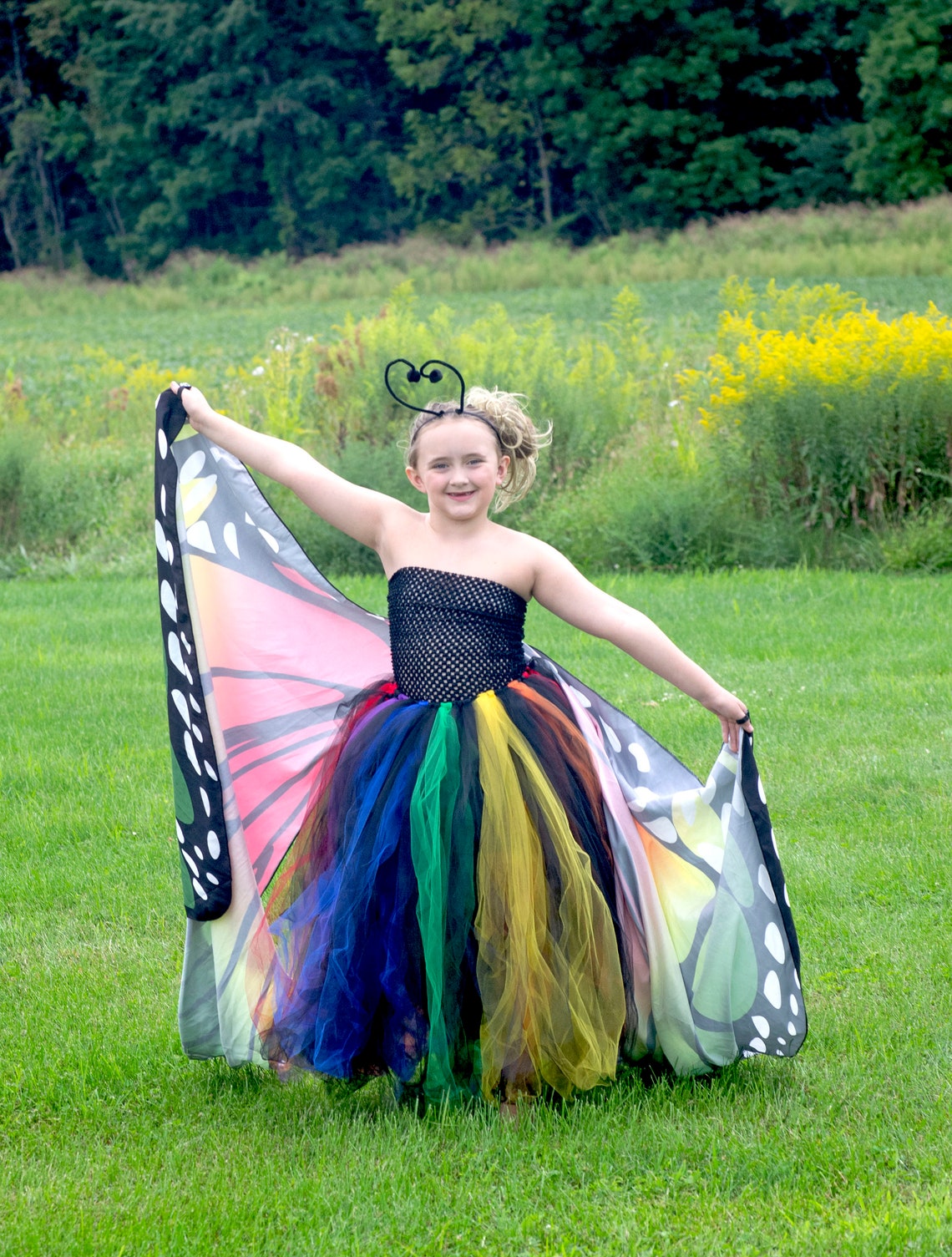 Rainbow Butterfly Costume, Girls Butterfly Dress, Child Butterfly ...