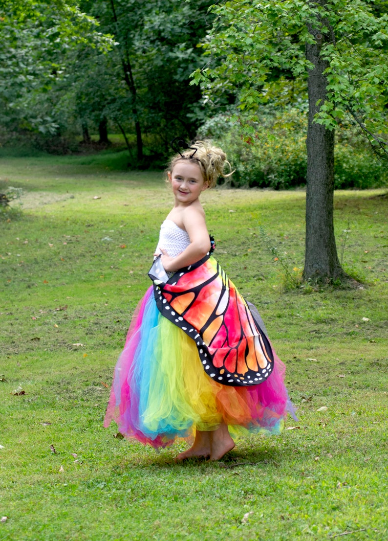 Rainbow Butterfly Costume Girls Butterfly Dress Child - Etsy