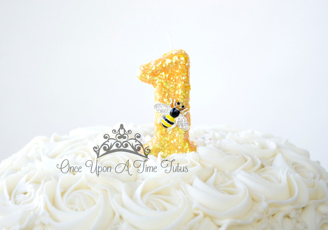 Bee Birthday Candle, Bumblebee Party Decor, Bumble Bee Party Decor ...