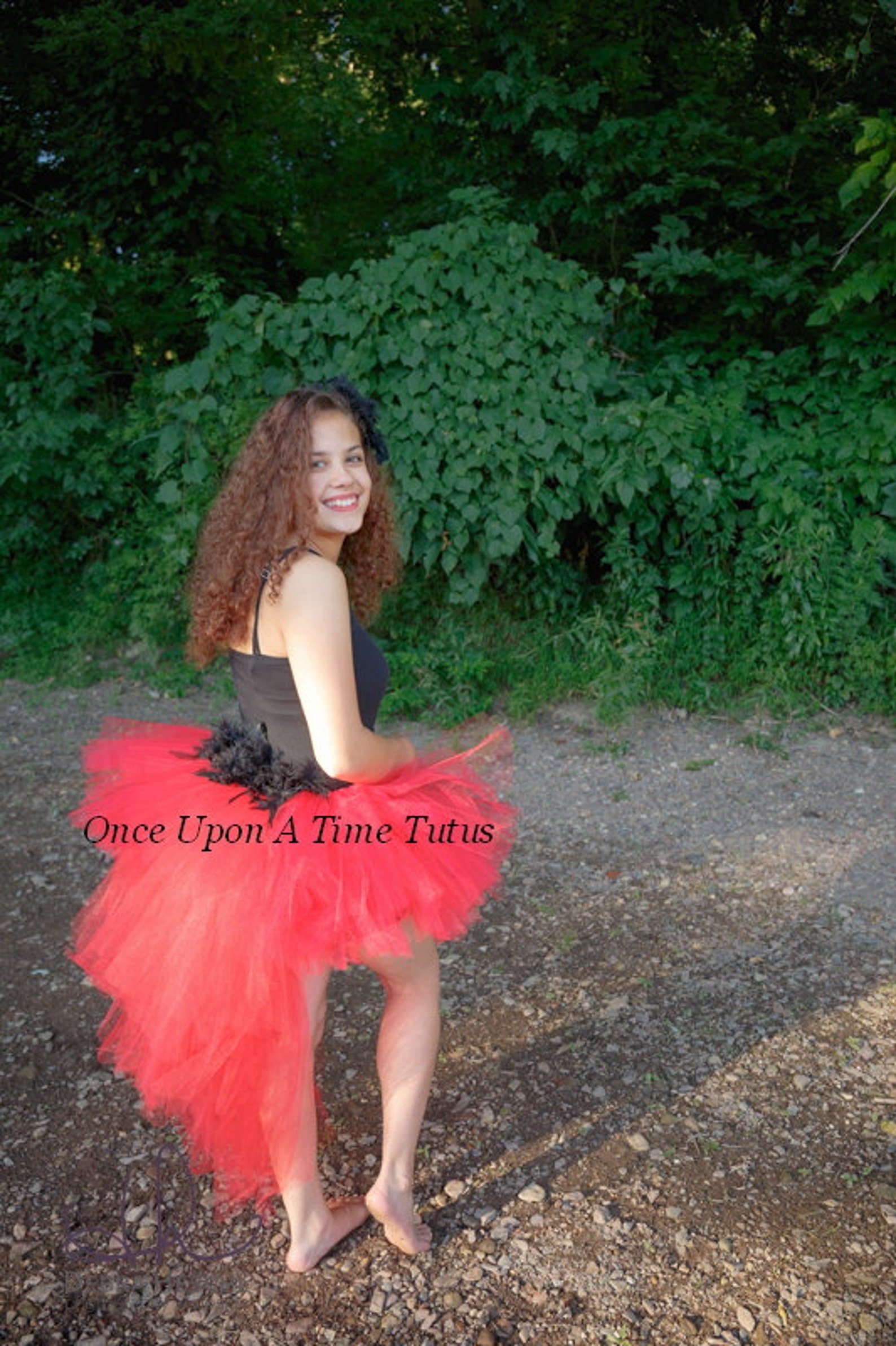 Red Black Feather Tutu Parrot Bustle Skirt Halloween Costume - Etsy
