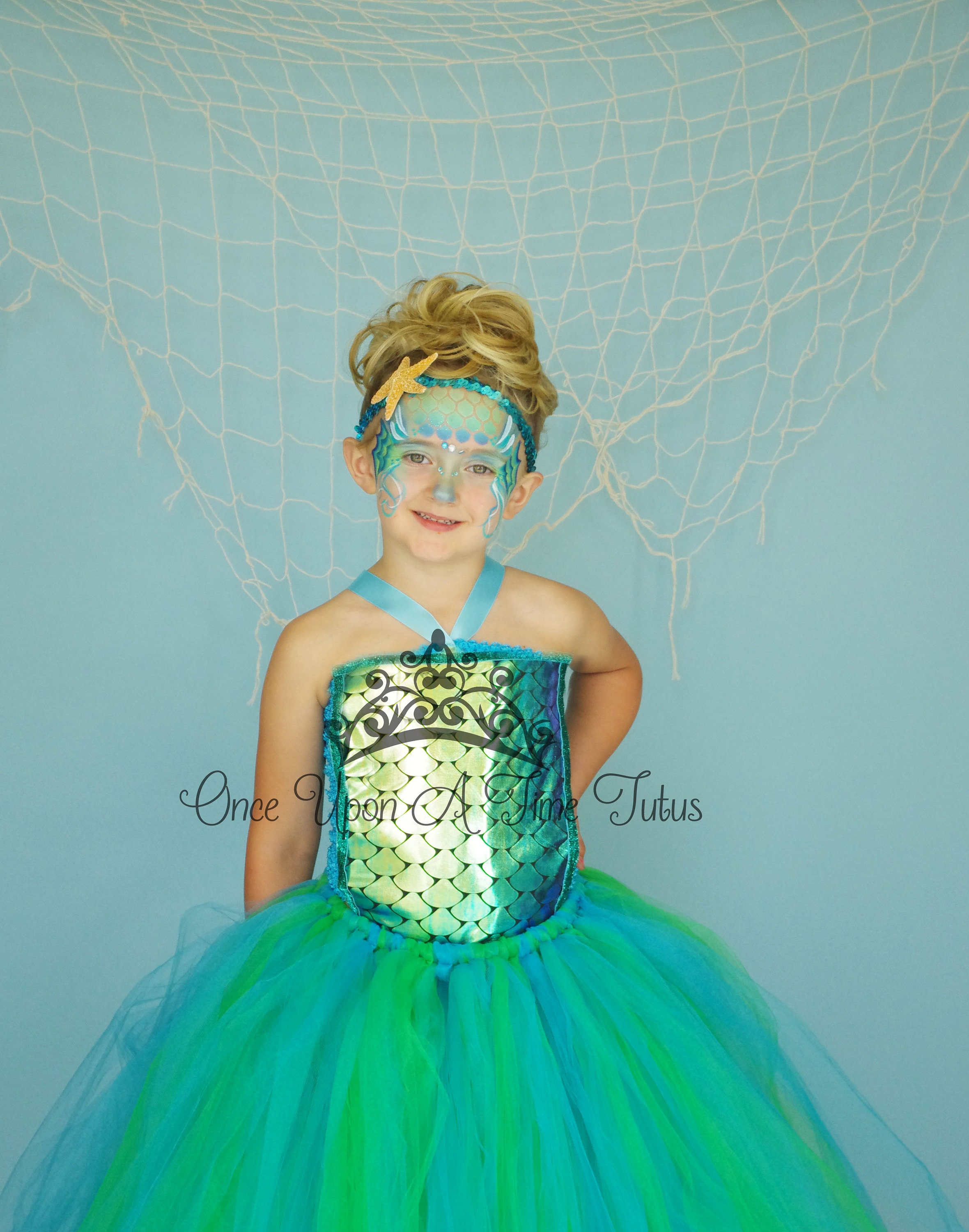 Mermaid Costume Girls Tutu Dress Mermaid Birthday Outfit | Etsy