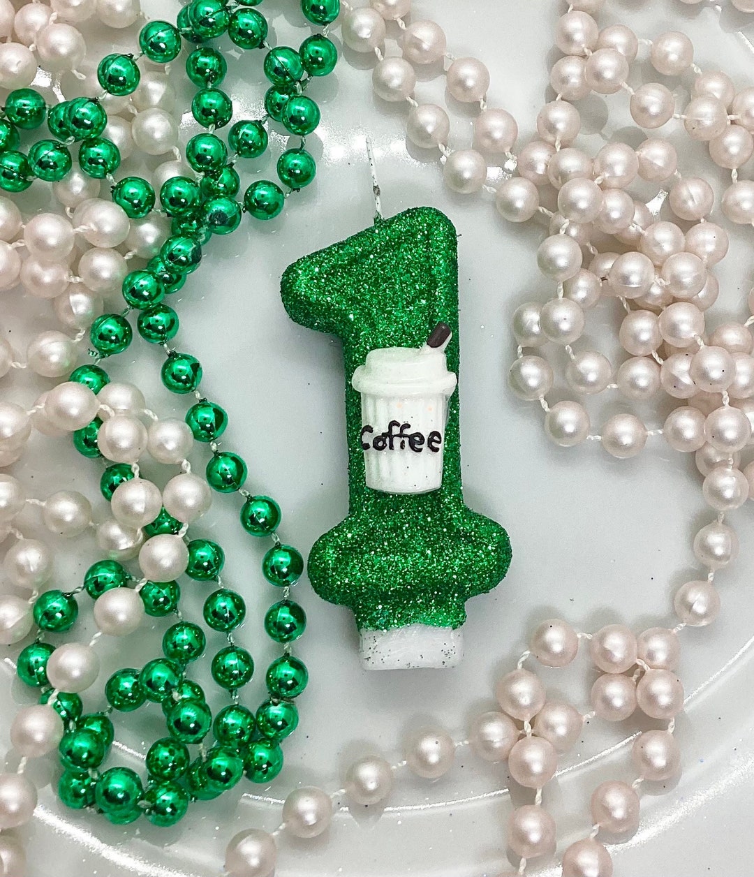 Coffee Birthday Candle, Barista Party Decor, Adult Cake Smash Party ...