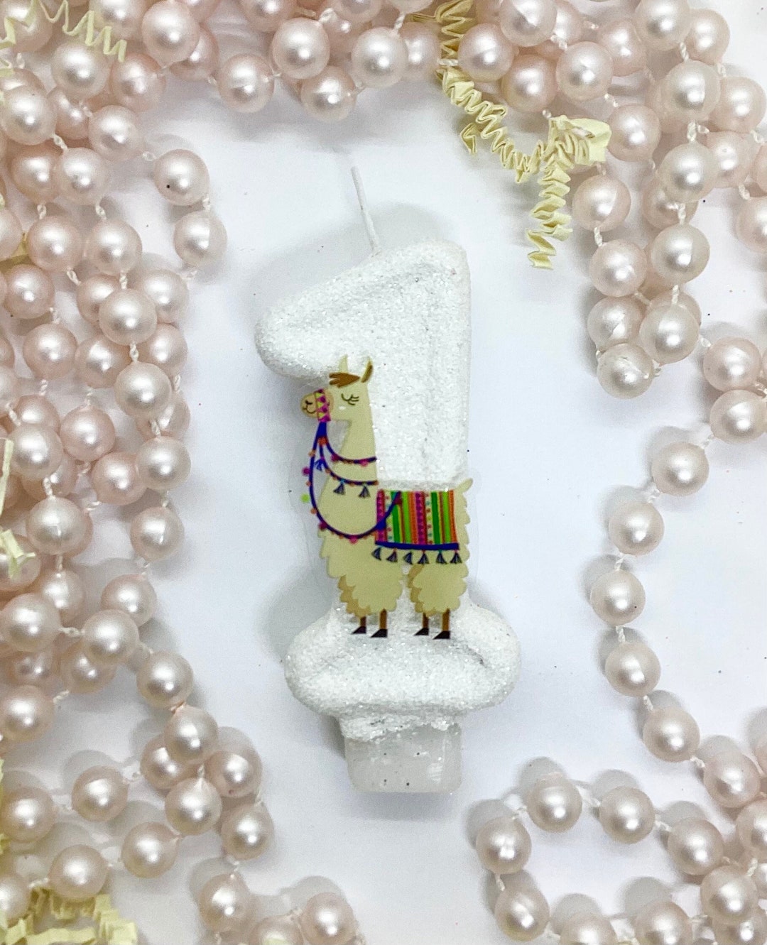 Llama Birthday Candle, Alpaca Party Decor, 1st Birthday Party Decor ...