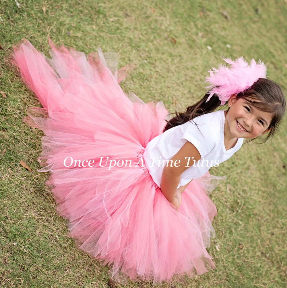 Pink Feather Bustle Tutu Halloween Costume Adult Flamingo - Etsy