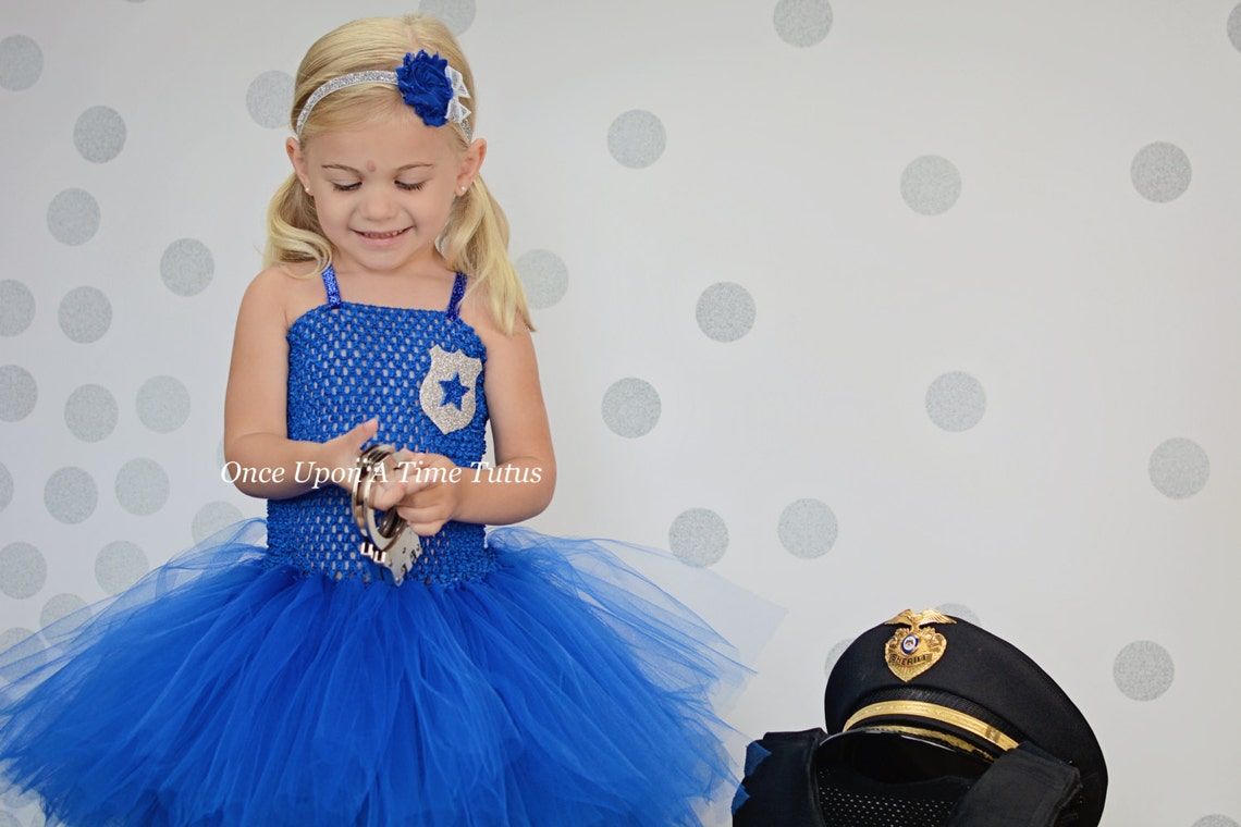 Police Officer Tutu Dress Cop Halloween Costume First - Etsy