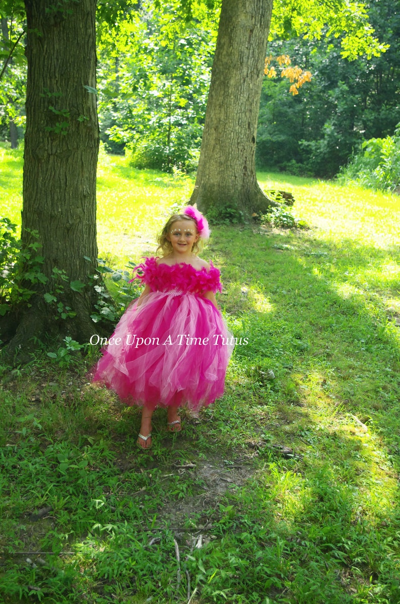 Flamingo Costume Pink Tutu Dress Halloween Costume Kids | Etsy