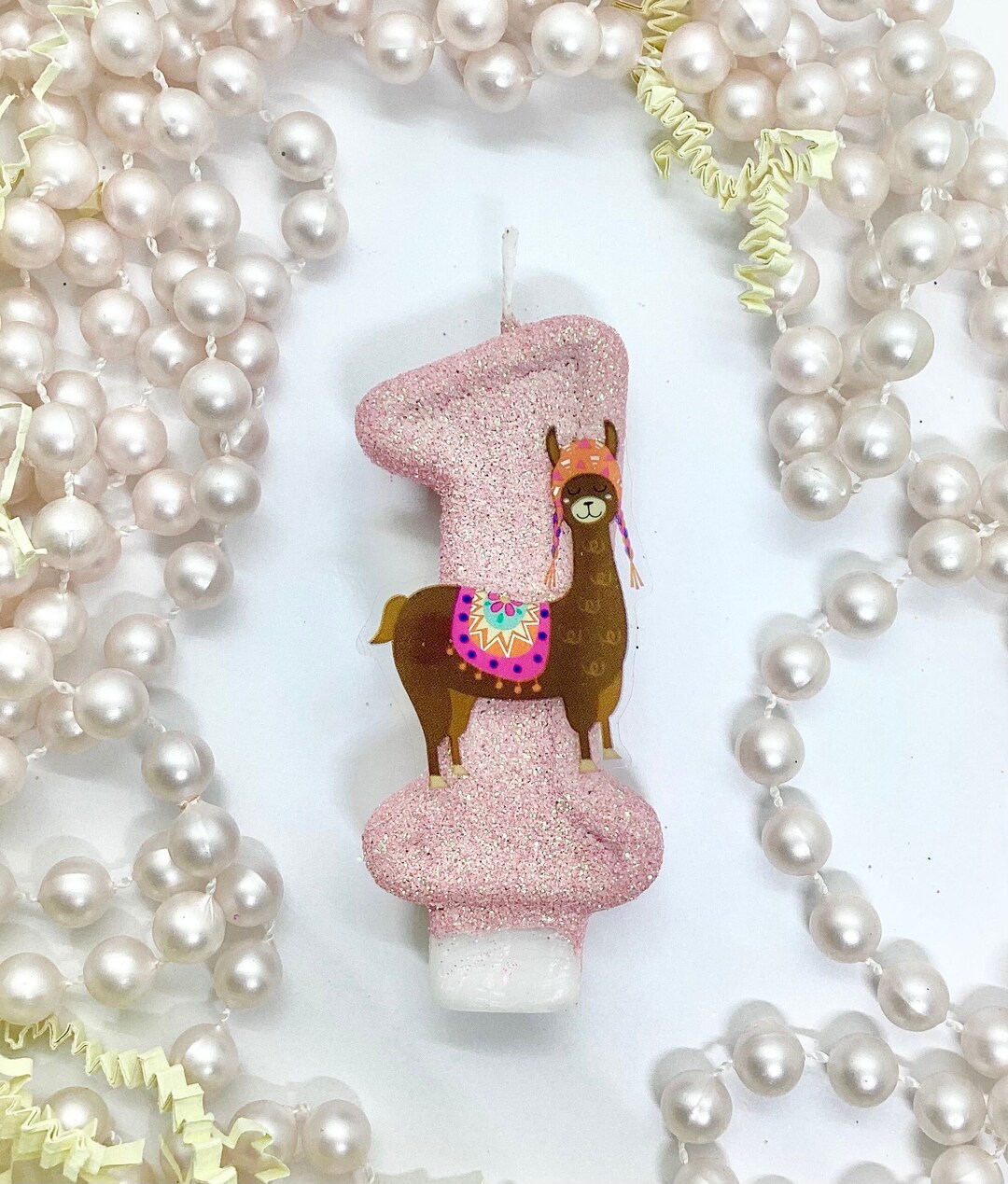 Llama Birthday Candle, Alpaca Party Decor, 1st Birthday Party Decor ...