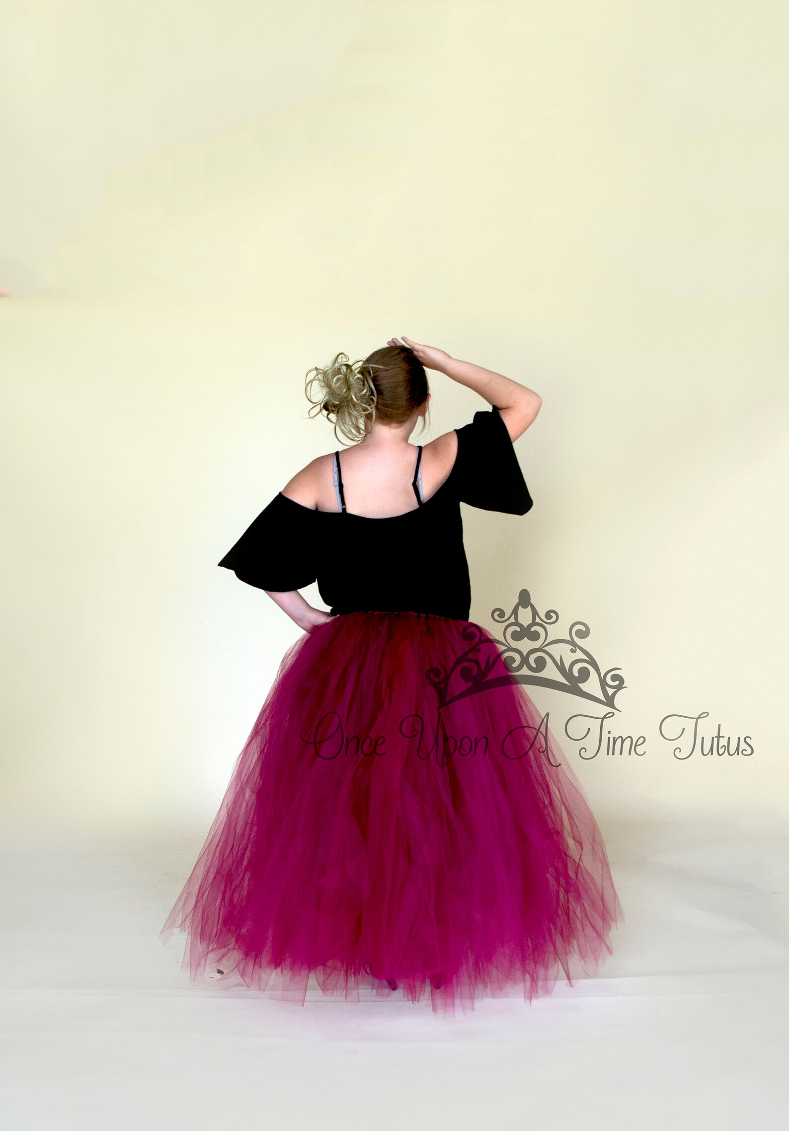 Maroon Open Front Tutu Half Tutu Skirt Waist Cape Tutu - Etsy