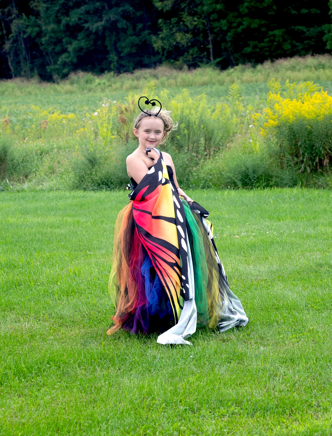 Rainbow Butterfly Costume, Girls Butterfly Dress, Child Butterfly ...