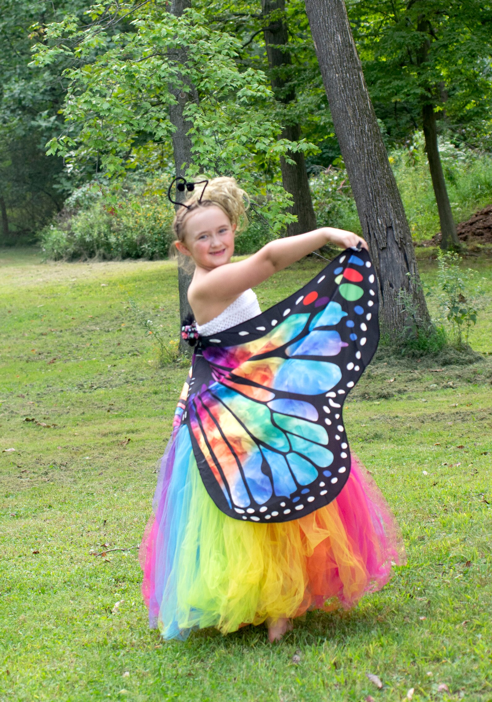 Rainbow Butterfly Costume, Girls Butterfly Dress, Child Butterfly ...